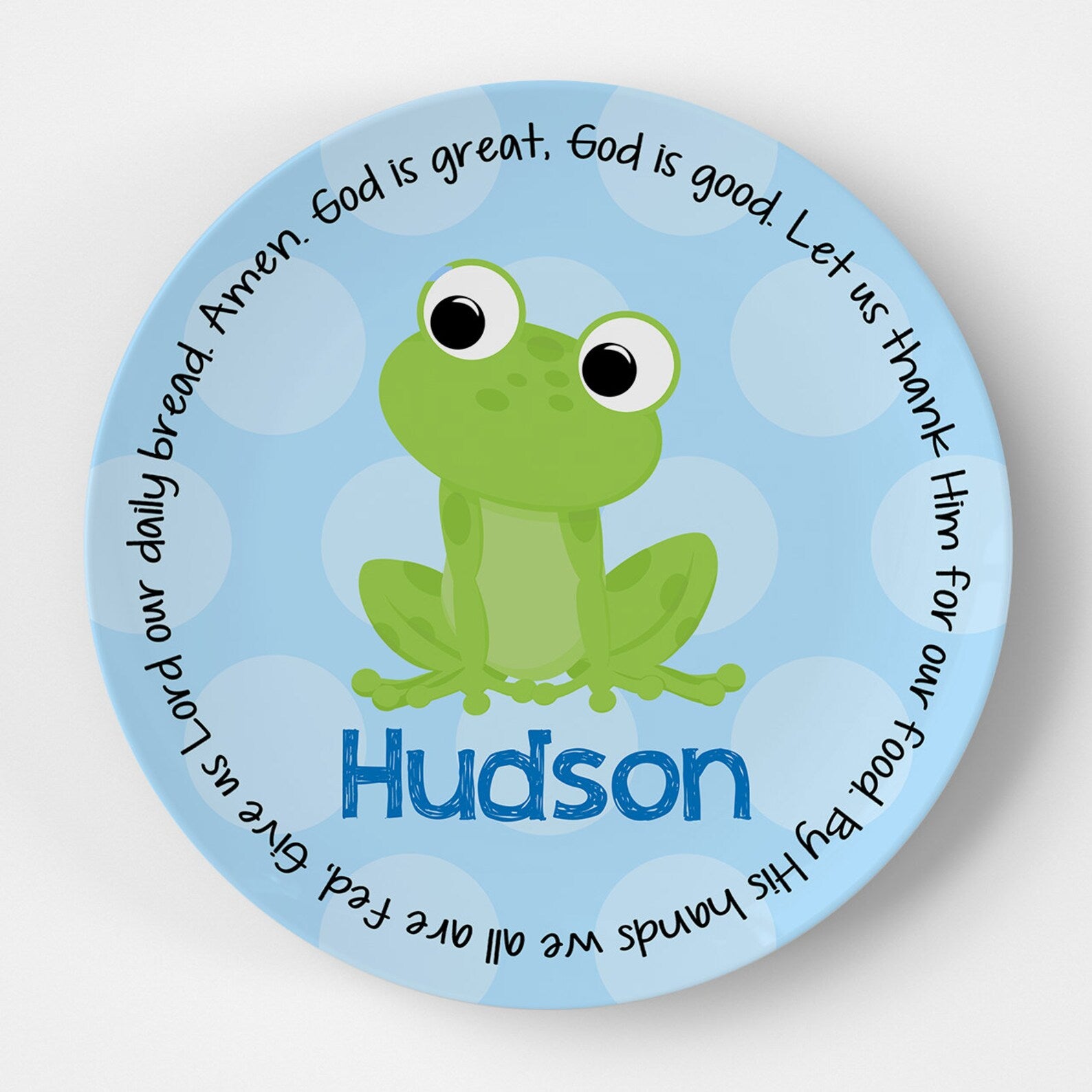 Frog Boy Grace Plate – Grace Settings